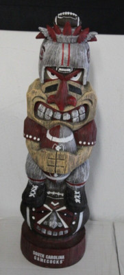 South Carolina Gamecocks Football NCAA Tiki Totem 16" Forever ...