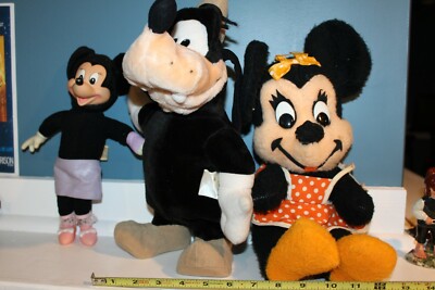 3 VTG Walt Disney Plush Totally Minnie Mouse 1986 & 1970s + Little ...
