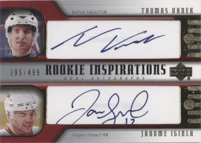 2005-06 Upper Deck Rookie Update - Rookie Inspirations Dual Autographs ...