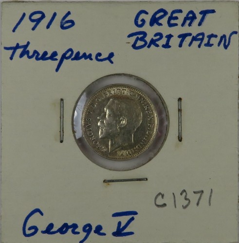 C1371 England, AR Threepence of George V, 1916 | eBay