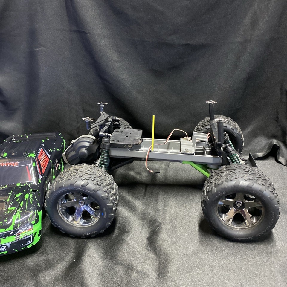 Traxxas Stampede 2wd 1/10 Slider/Roller Brushed/VXL Used Green Monster ...