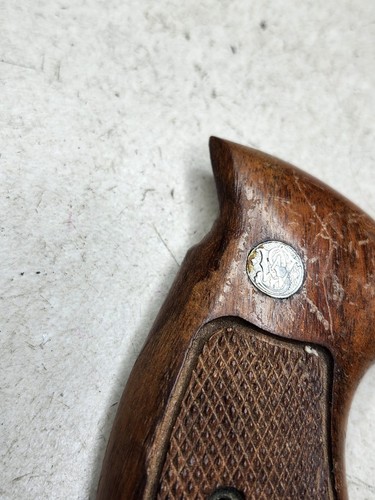 Vtg Smith & Wesson Wood Target Grips K Frame 19 66 686 14 15 17 Early ...