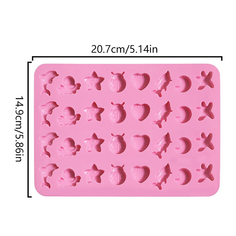Marine Life Ice Cube Tray Jelly Candy Mould Silicone Gummy Chocolate ...