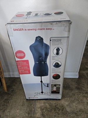 Singer Female Mannequin Adjustable Dress Form Medium/Large Fits Size 10 ...