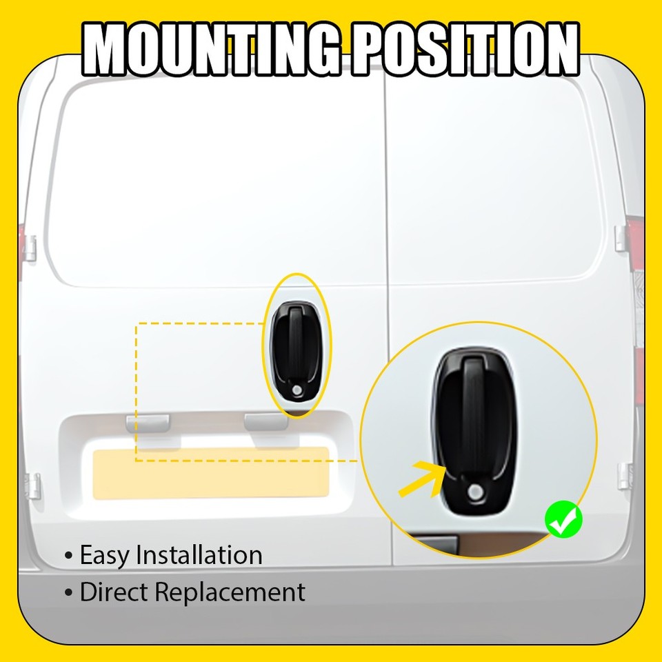 For Fiat Qubo Fiorino 2007-Onward Tailgate Boot Door Handle Opening ...