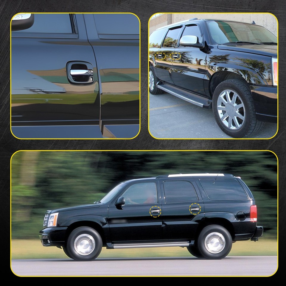 NEW Outer Door Handles Set of 4 Chrome w/Keyhole for 99-06 Silverado ...