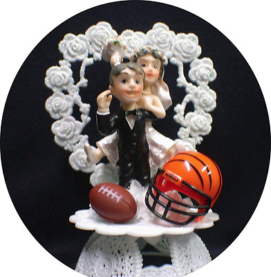 Cincinnati Bengals Funny Wedding Cake Topper Football Themed Sport ...
