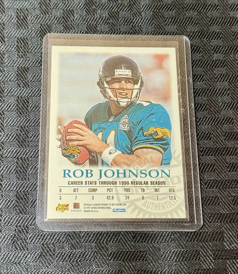 1997 NFL Skybox Premium Autographics Rob Johnson Auto | eBay
