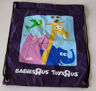 Toys R Us / Babies R Us Geoffrey the Giraffe Drawstring Gym Style Bag ...