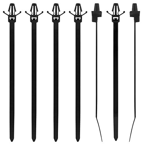 50 Pcs Nylon Push Mount Cable Zip Ties Self Locking Wire Wrap Strap for ...