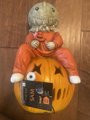 Trick 'r Treat Sam Light Up Ceramic Statue Spirit Halloween Halloween ...