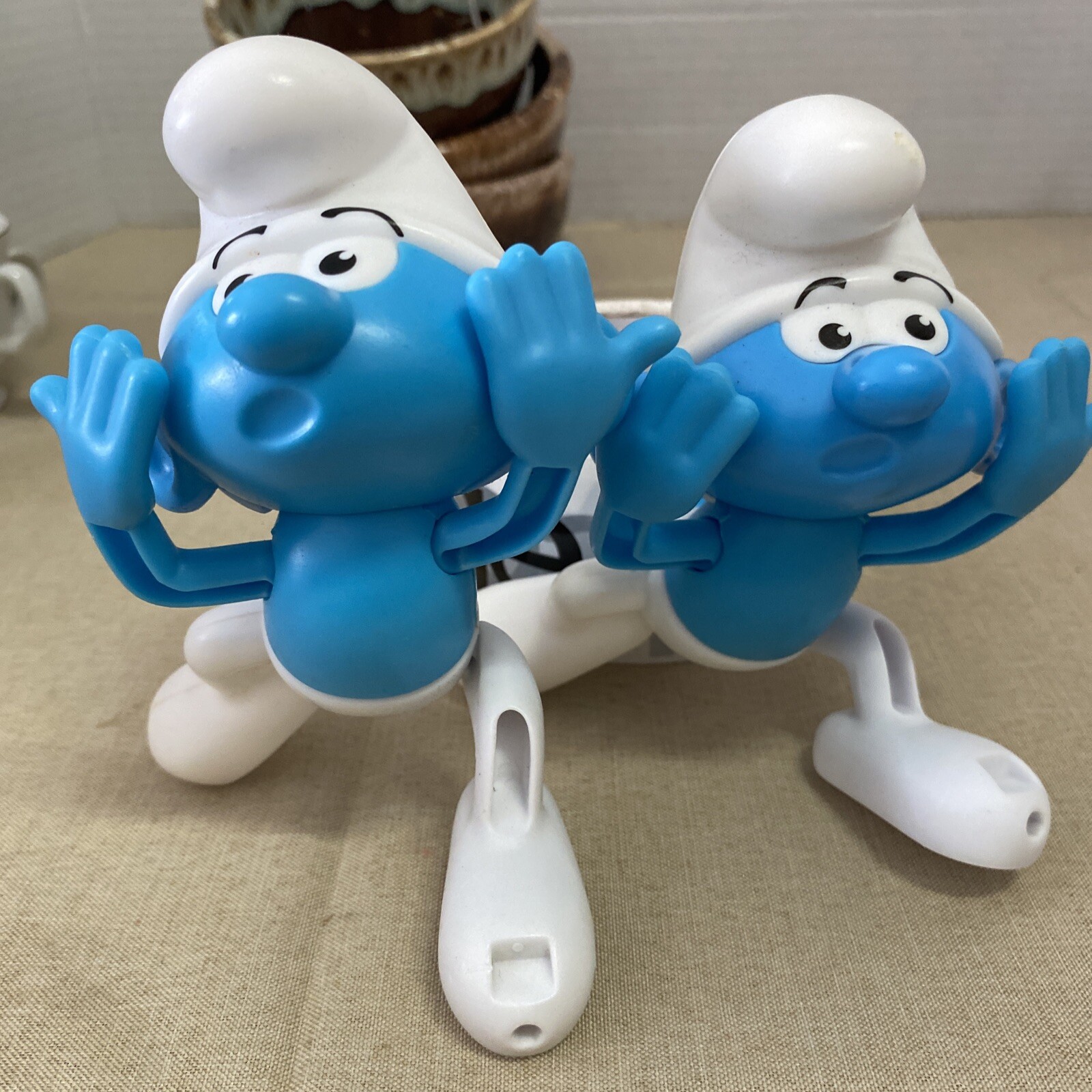 Vintage Burger King Kids Club Meal Toy 2016 The Smurfs Clumsy Smurf Lot ...