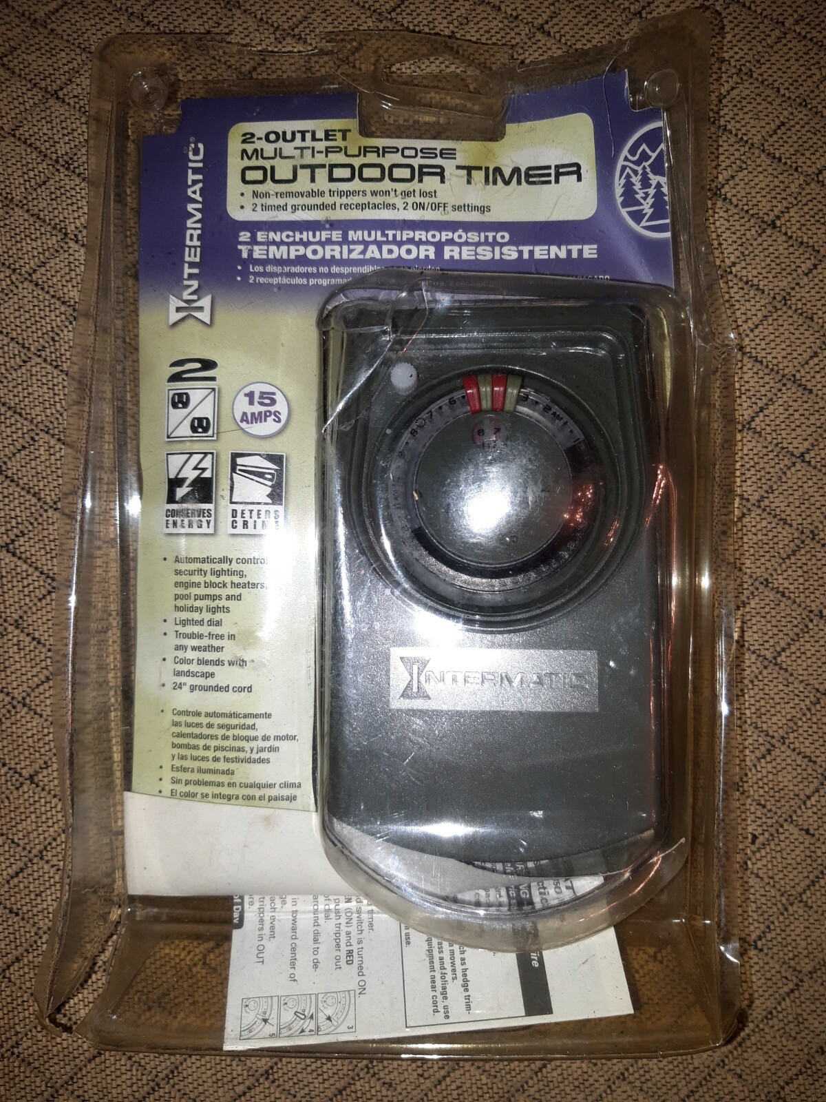Intermatic Outdoor Timer HB350RCH 2-outlet multi purpose 15 amps | eBay