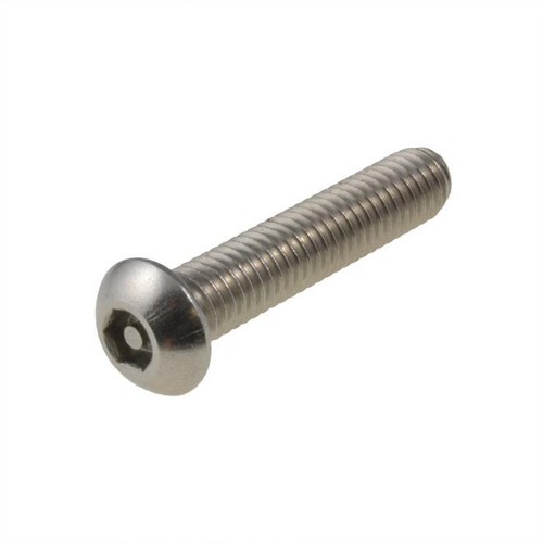 Pack of 2 Stainless 304 Button Post Hex Machine Screw M4 x 0.70p x 8mm ...