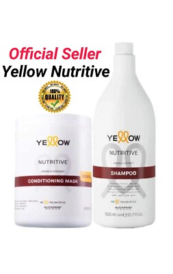 Yellow Nutritive, Kit Professional Shampoo 1.5L + Conditioning Mask 1kg ...