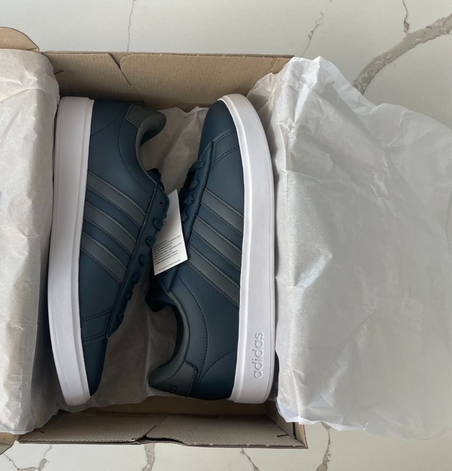 Adidas Grand Court 2.0 (IG9226) Cloudform Shoes Dark Blue Mens Size 13 ...