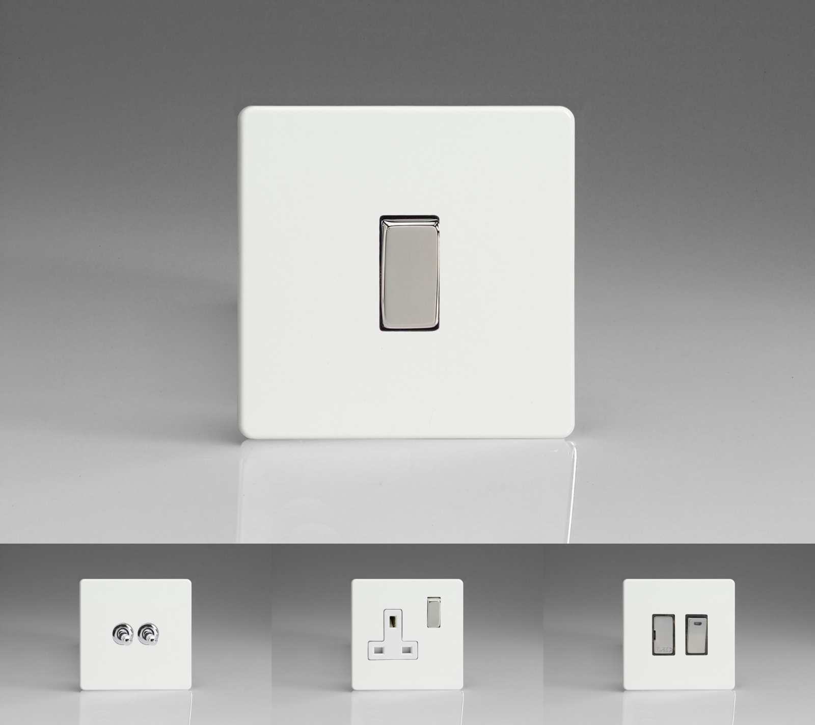 Varilight Screwless High Gloss White Light Switches, Plug Sockets, TV ...