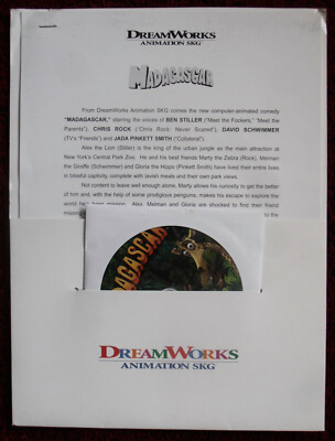 Madagascar 2005 Movie Press Kit w/Photo CD Rom Chris Rock, Ben Stiller ...