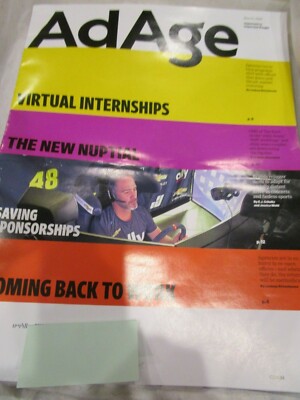 AdAge Ad Age Media News Magazine May 25 2020 Important to Important ...