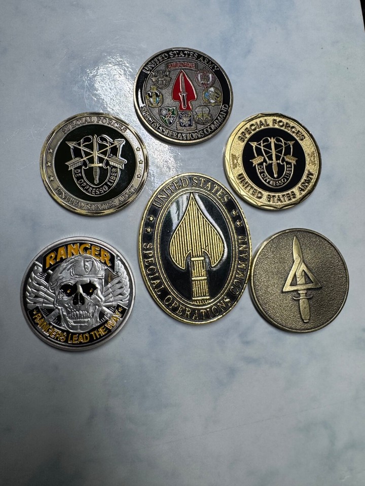 The United States Army Special Operations Command Challenge Coin set | eBay