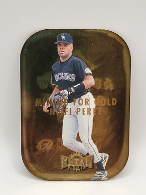 1997 Metal Universe Neifi Perez MINING FOR GOLD Card #8 OF 10 - Rockies ...