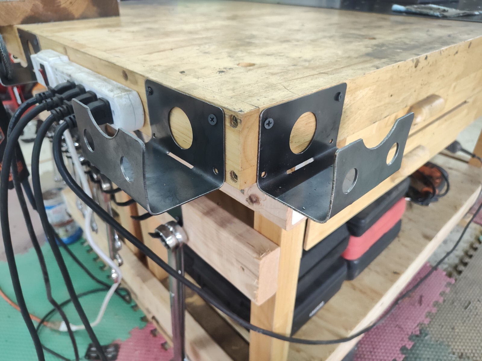 (4 Pack) 4 1/2" Angle Grinder Wall/Work Bench Holder Storage Rack Heavy ...