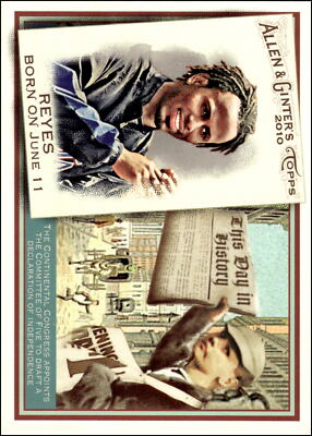 2010 Topps Allen & Ginter #TDH28 Jose Reyes New York Mets | eBay