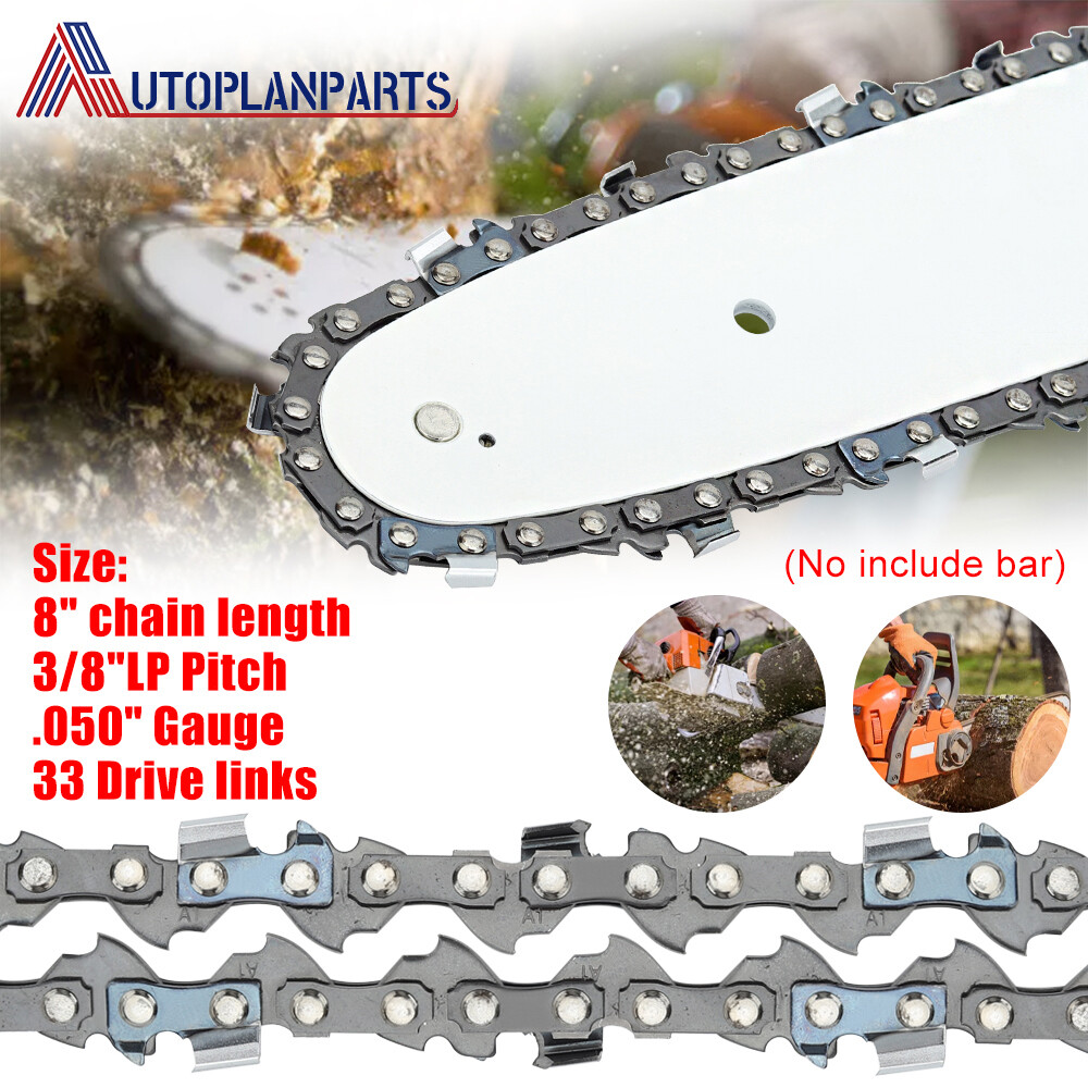 8" Chainsaw Chain For Harbor Freight Portland 62896 68862 63190 3/8LP ...