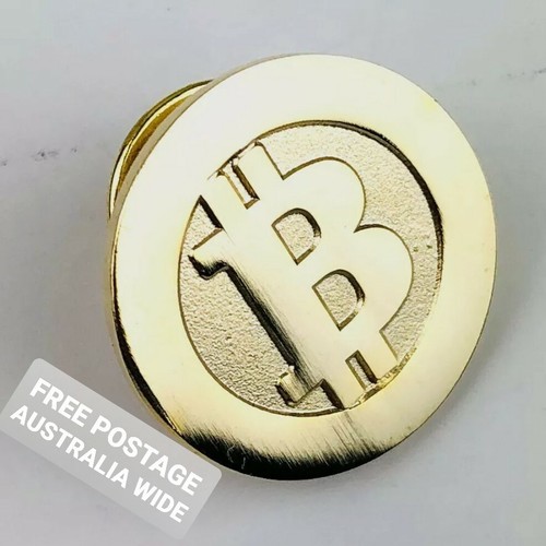 Bitcoin | Gold Platted Coin | Lapel Pin | eBay