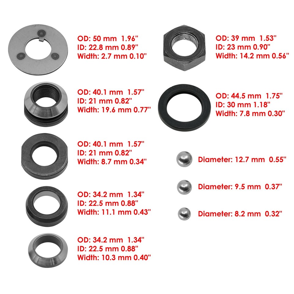Complete Steering Column Repair Kit for Massey Ferguson 35 65 135 150 ...
