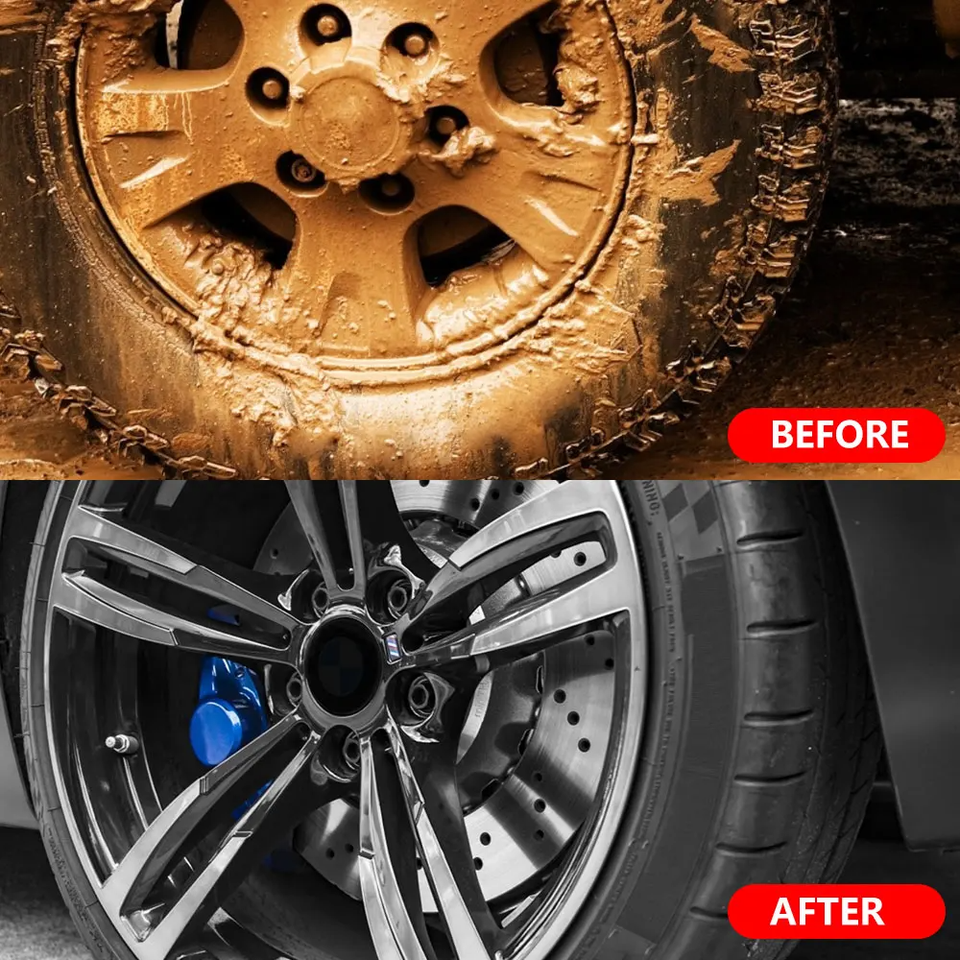 Car Alloy Wheel Cleaning Brush Tool Tire Washing Clean Soft Bristle ...
