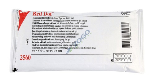 3M 2560 Red Dot Monitoring ECG Electrodes - Pack of 50 | eBay