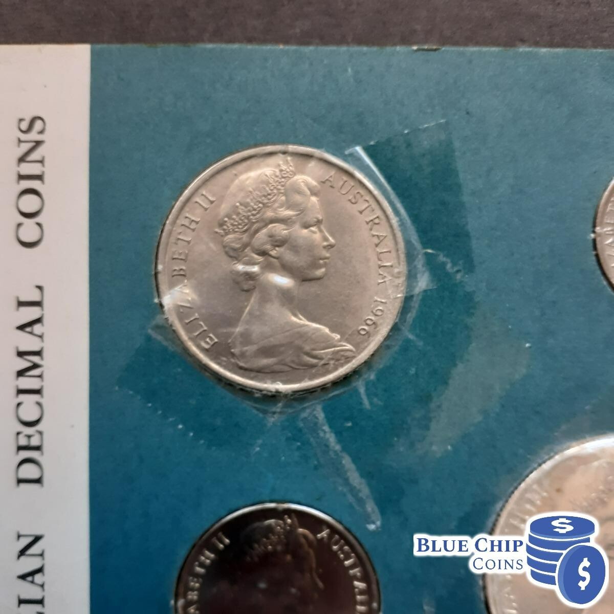 1966 UNC Australian 1c To 50c 6 Coin Mint Set Blue Card | eBay Australia