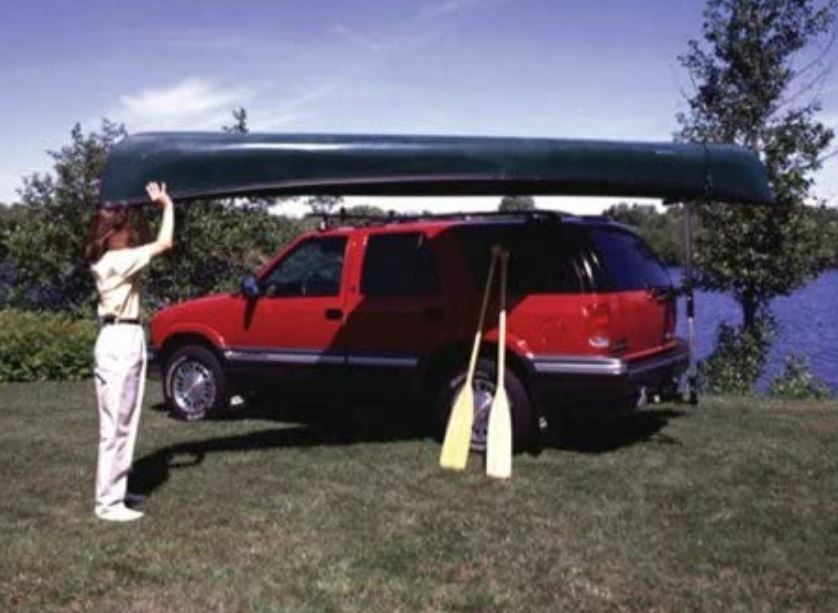Canoe Loader Rear Steel Hitch Mount Kayak Car Truck SUV One Person Roof ...