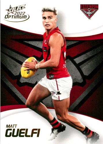 2022 ESSENDON BOMBERS AFL Card MATT GUELFI Optimum | eBay Australia