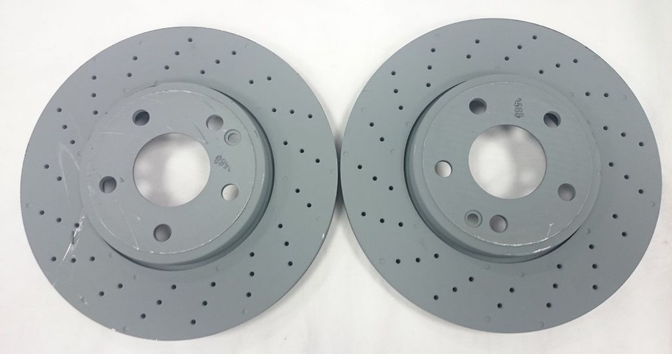 MERCEDES-BENZ W176 A-CLASS FRONT DRILLED AMG BRAKE DISCS A246421251207 ...