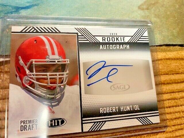 ROBERT HUNT AUTO ROOKIE BLACK AUTO 2020 SAGE HIT MINT FROM PACK | eBay