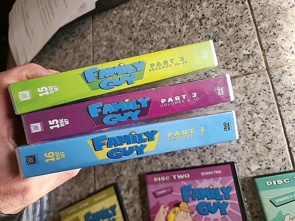 Family Guy Complete series Seasons 1-18 Box Sets + Bonus Vol One 1-4 ...