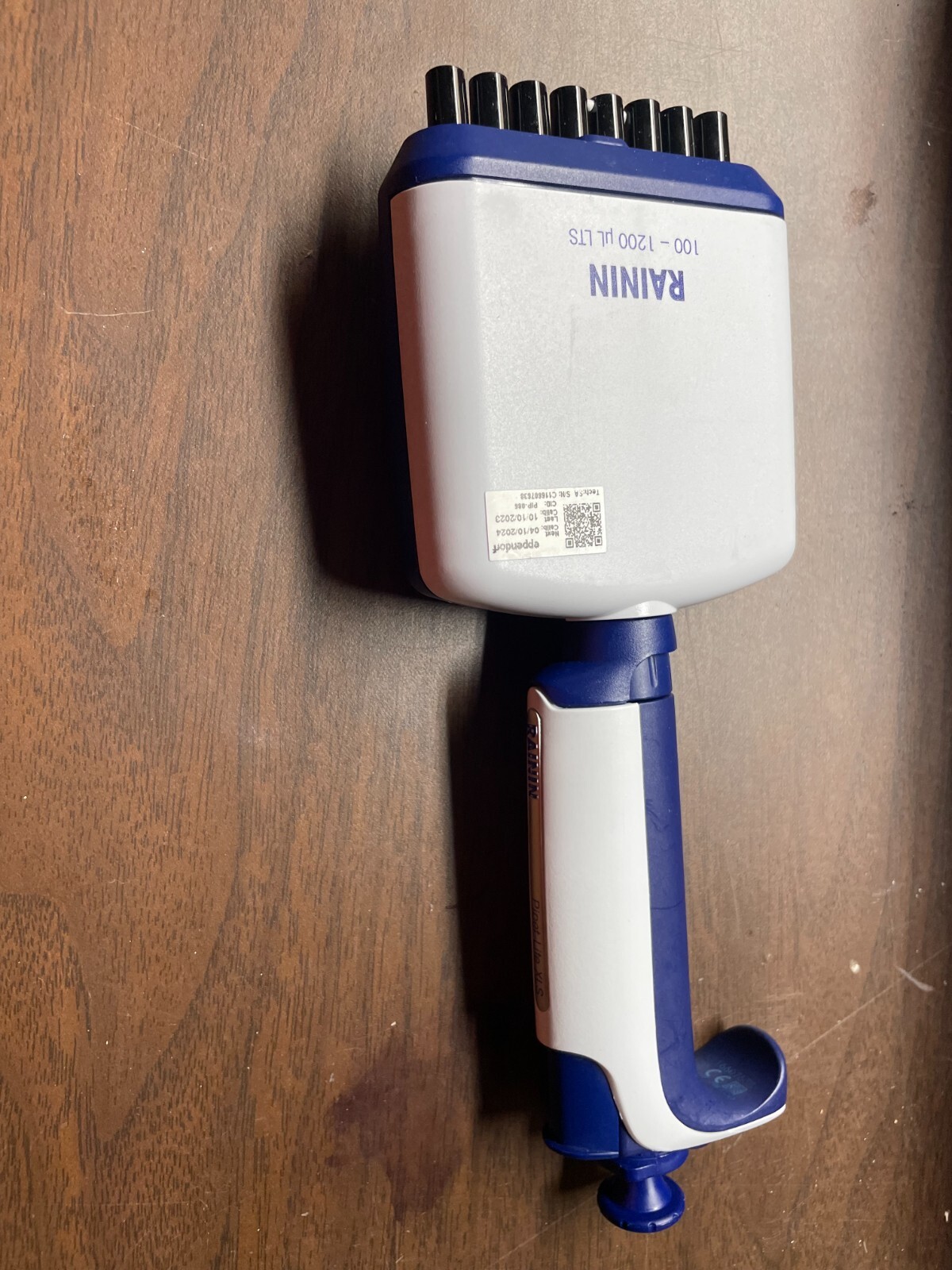 Rainin Pipet-lite XLS Pipettor pipet LTS multichannel L1200 1200ul 8 ...