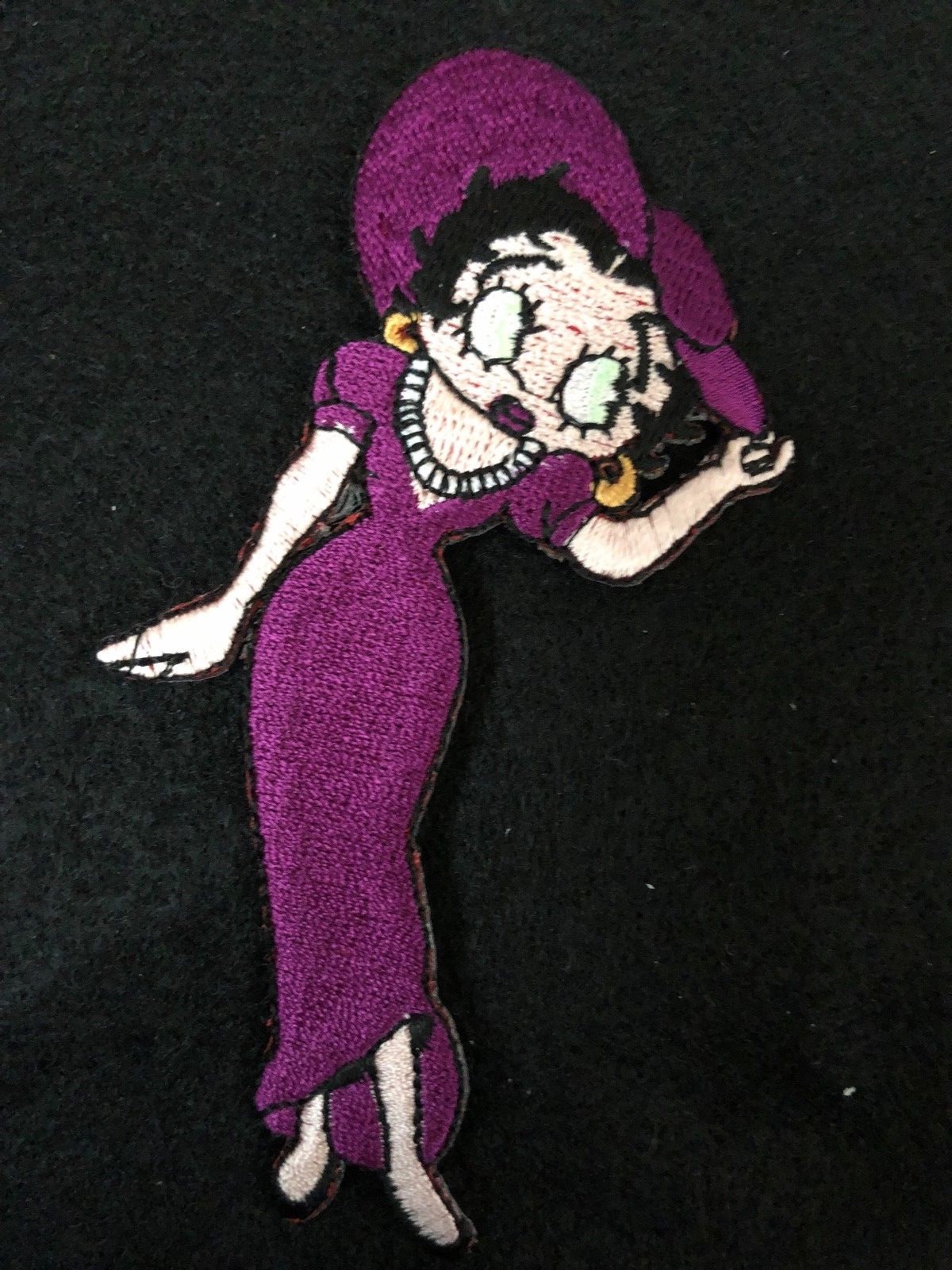 4 1/2" BETTY BOOP Betty Boop Embroidery Iron On Applique Patch | eBay