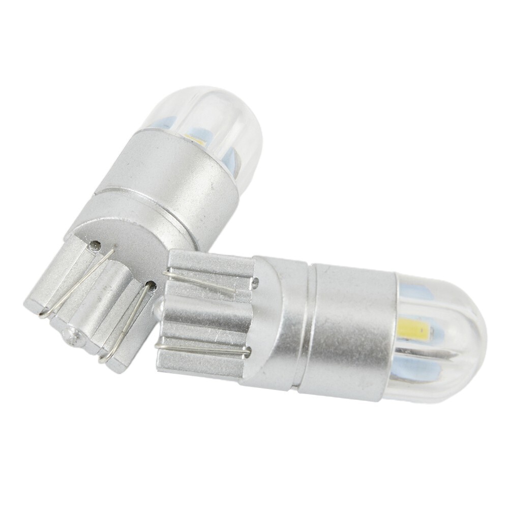 T10 Light Bulbs Canbus Silica White Light Bulb Lamp 6000-6500K 2SMD Car ...