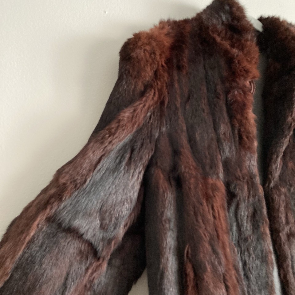 Vintage Genuine Mink Coat Brown for REMODELING REPAIR Craft Cutter ...
