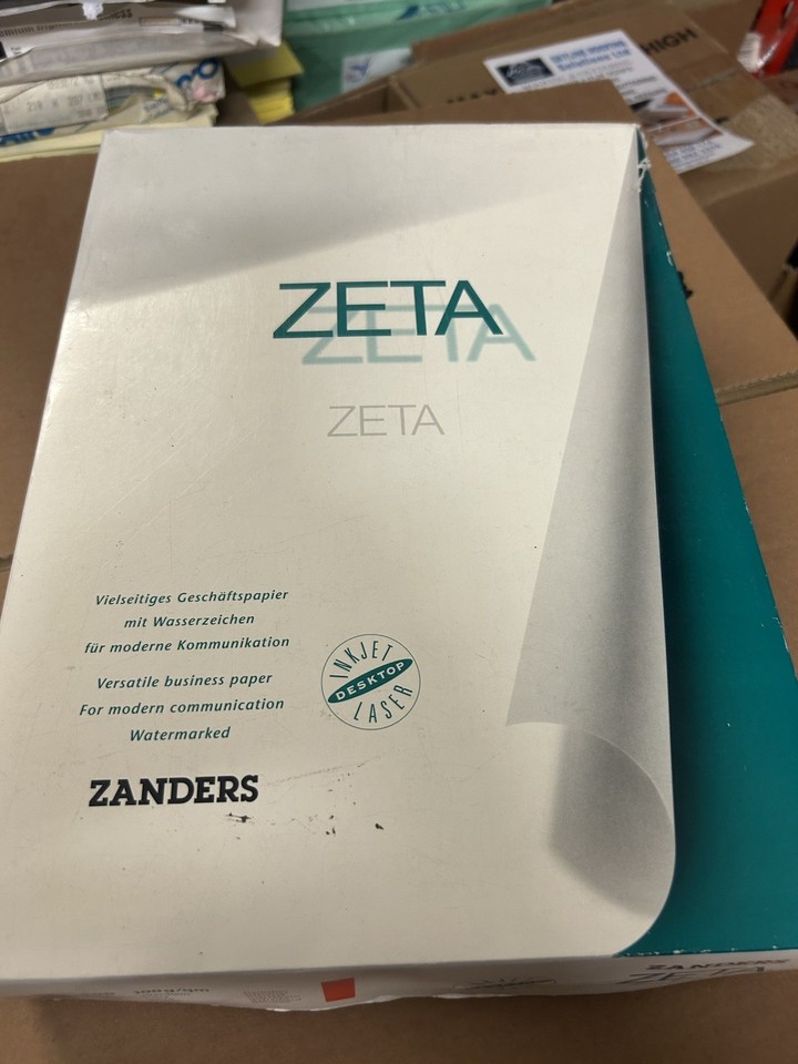 Zanders Zeta Hammered Textured Ivory Cream A4 Paper 100gm 500 sheets ...