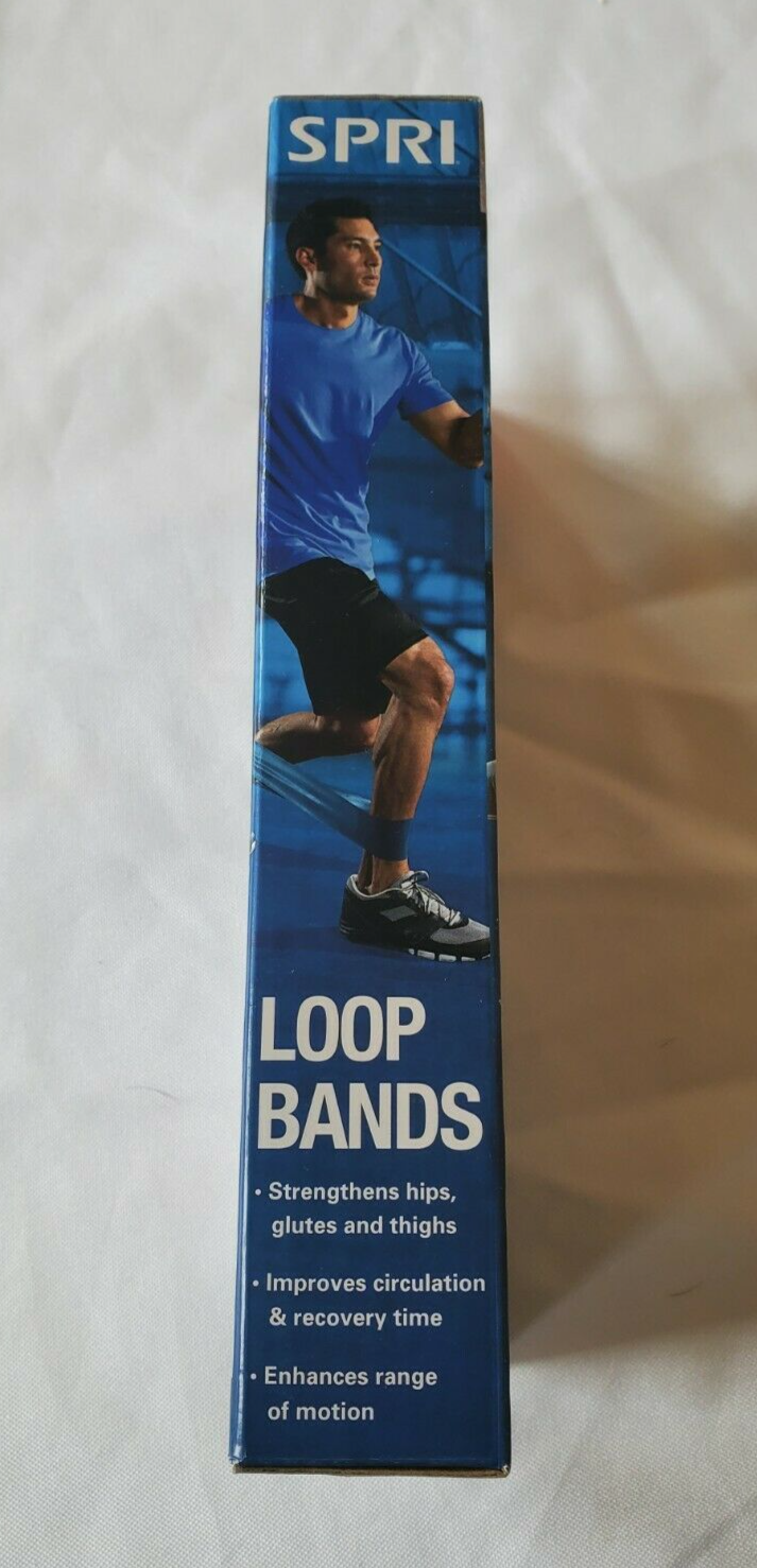 SPRI LOOP BANDS 3 Pack Brand New In Box Light Medium Heavy Resistance ...