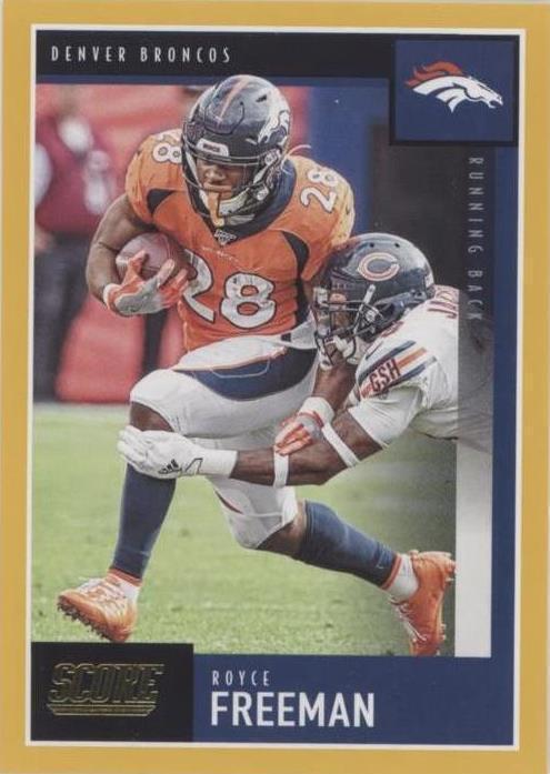 2020 Score - Royce Freeman #128 Gold for sale online | eBay