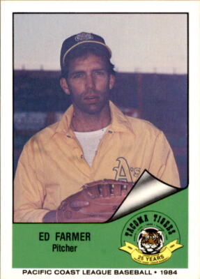 1984 Tacoma Tigers Cramer 247 Ed Farmer Santa Monica California CA ...