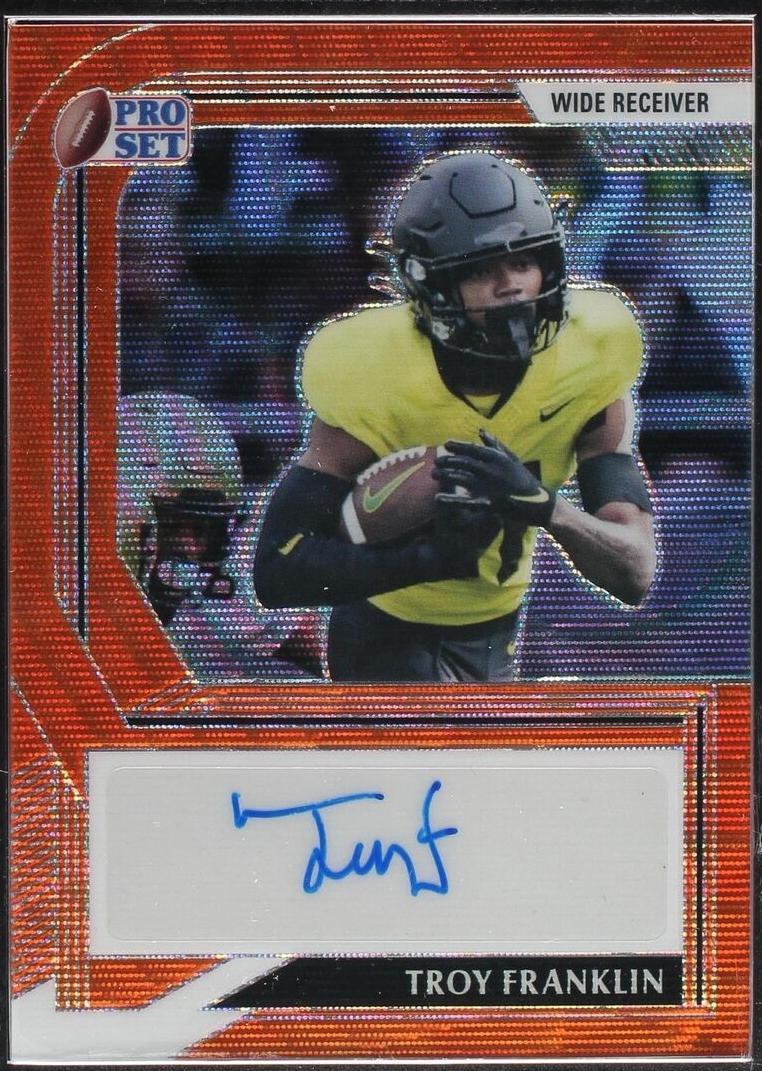 2022 Leaf Pro Set Metal - Troy Franklin #PA-TF1 Pre-Production Proof ...