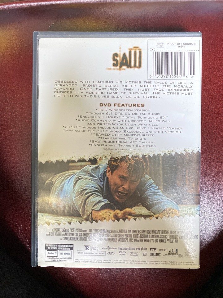 Saw DVD (widescreen) | eBay