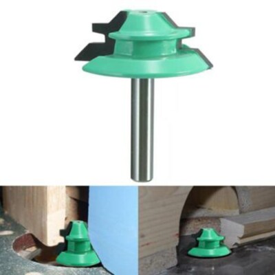 1/4 Shank 1-1/2'' Tenon Cutter Lock Miter Router Bit 45 Degree Router ...