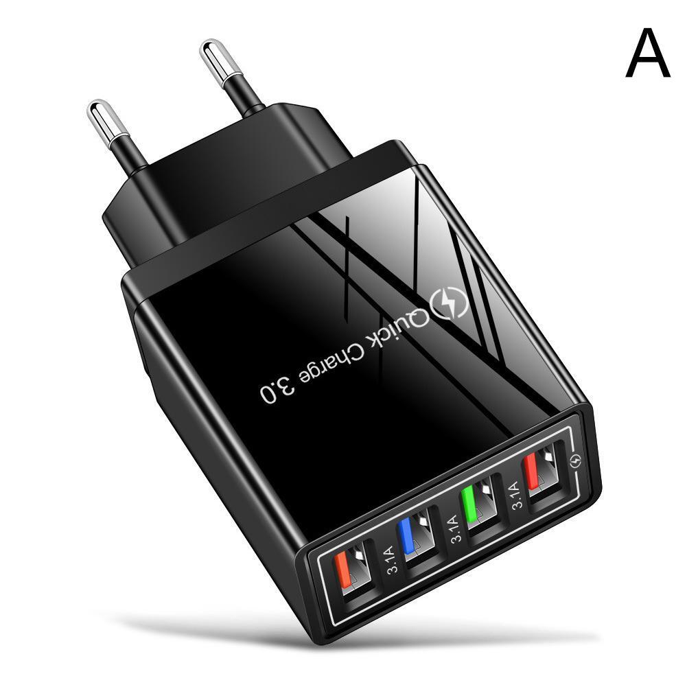 NEU USB Mehrfachstecker 4-fach Mehrfach Schnellladegerät Netzteil ...